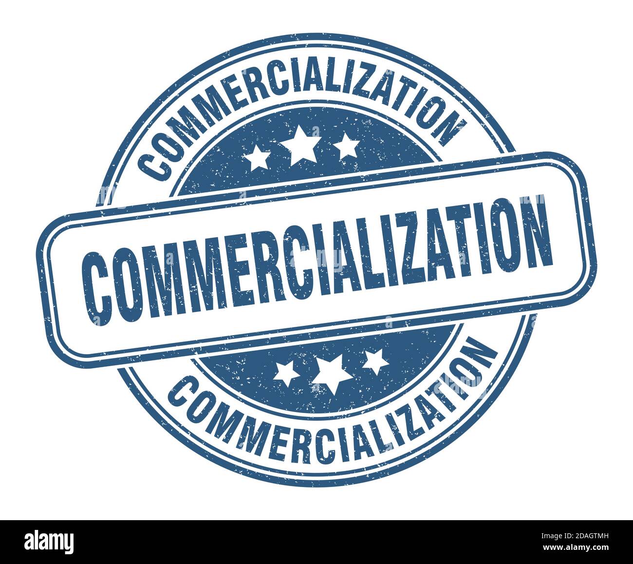 commercialization stamp. commercialization sign. round grunge label ...