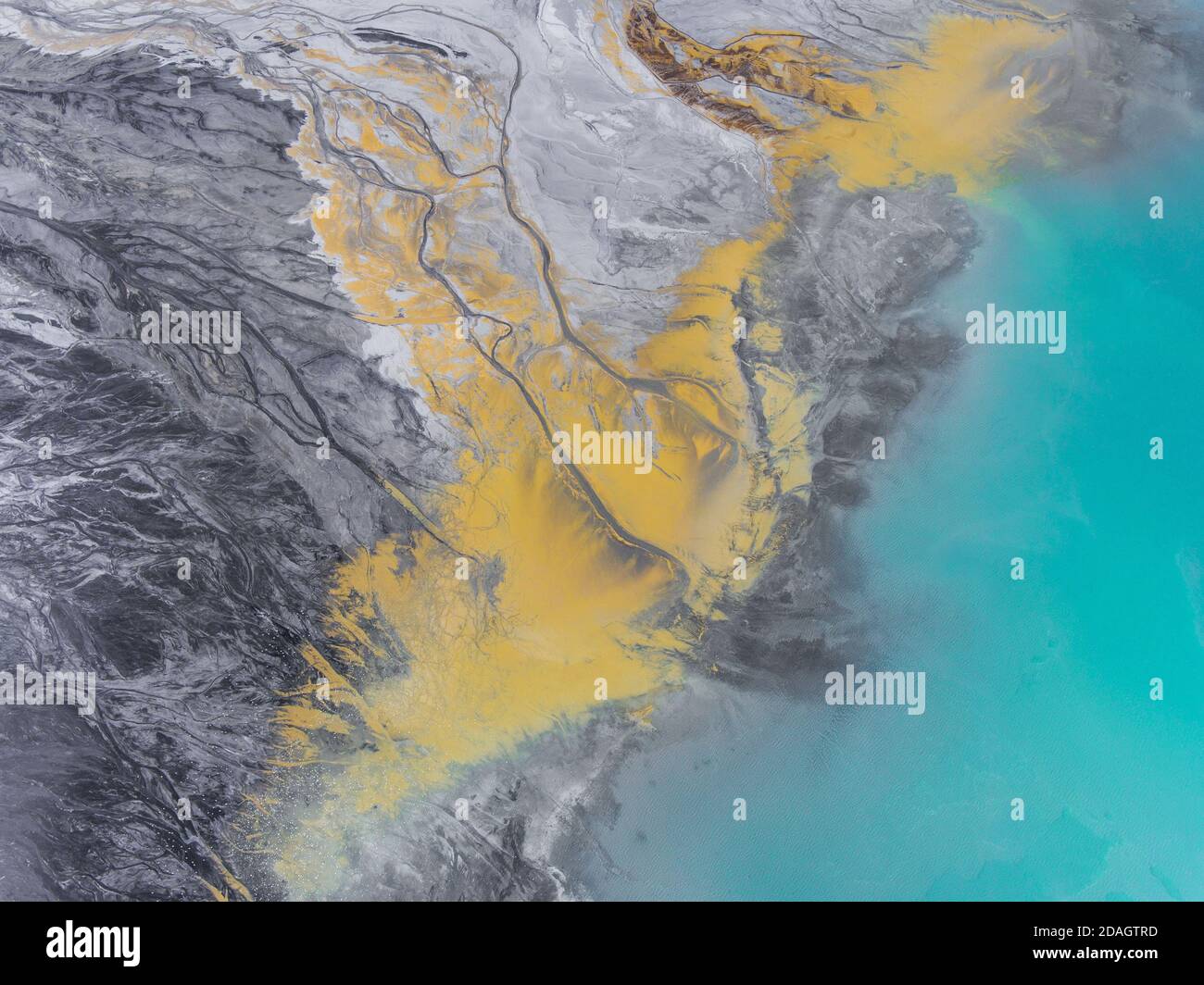 Aerial shot of degraded landscape in Poland - pollution concept Stock ...