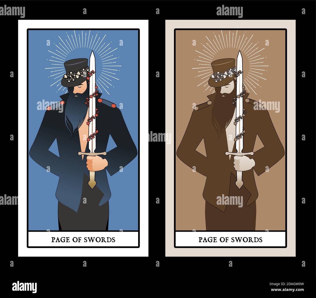 Tarot Page Of Swords High Resolution Stock Photography and Images - Alamy