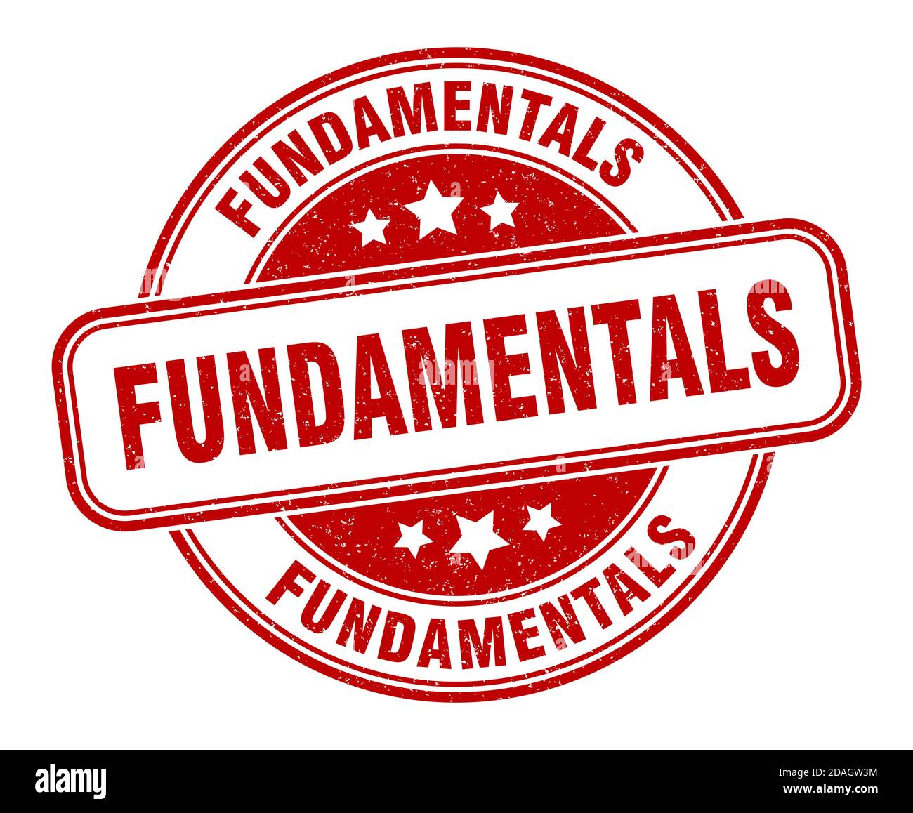 fundamentals stamp. fundamentals sign. round grunge label Stock Vector ...
