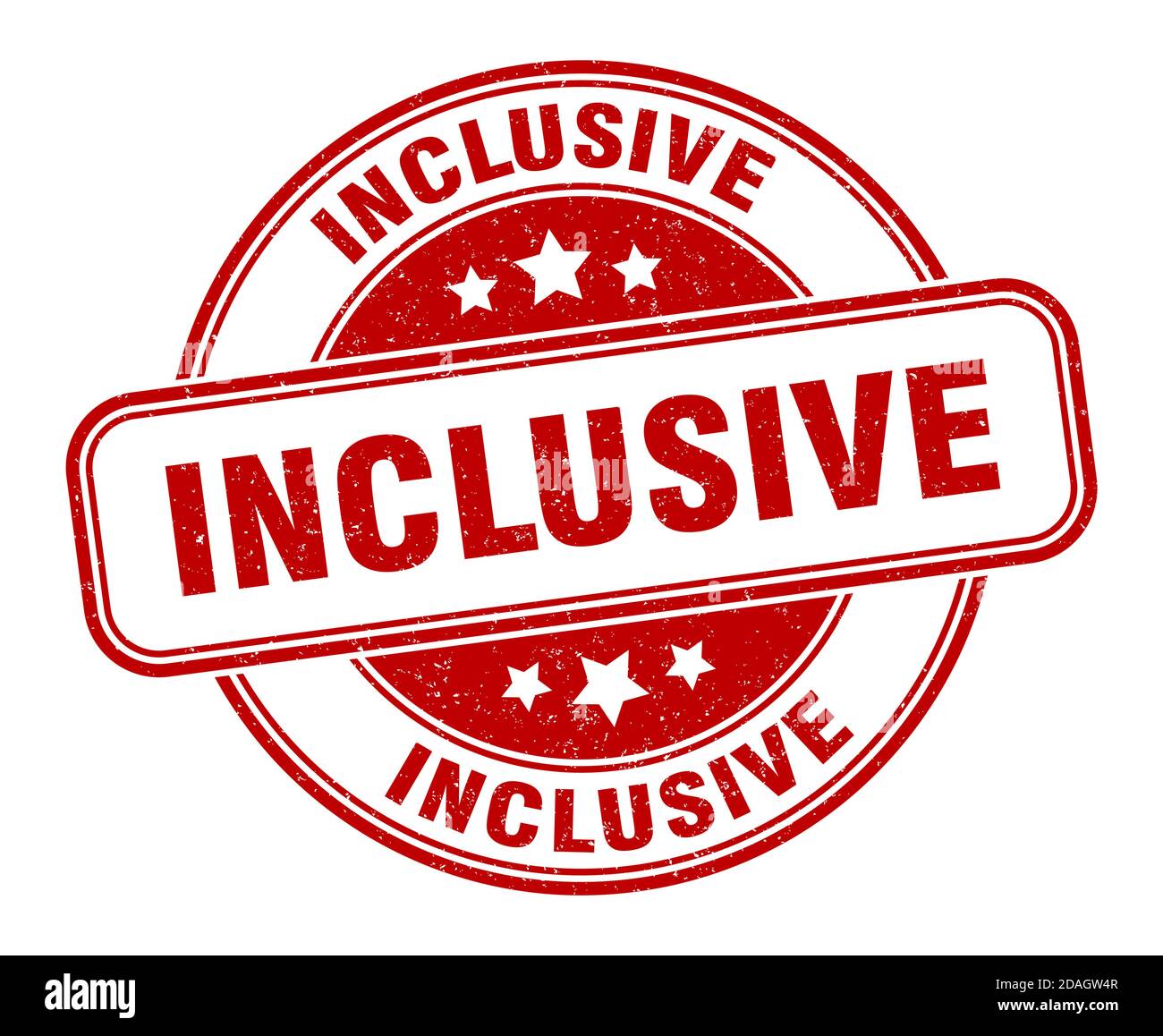 inclusive stamp. inclusive sign. round grunge label Stock Vector Image ...