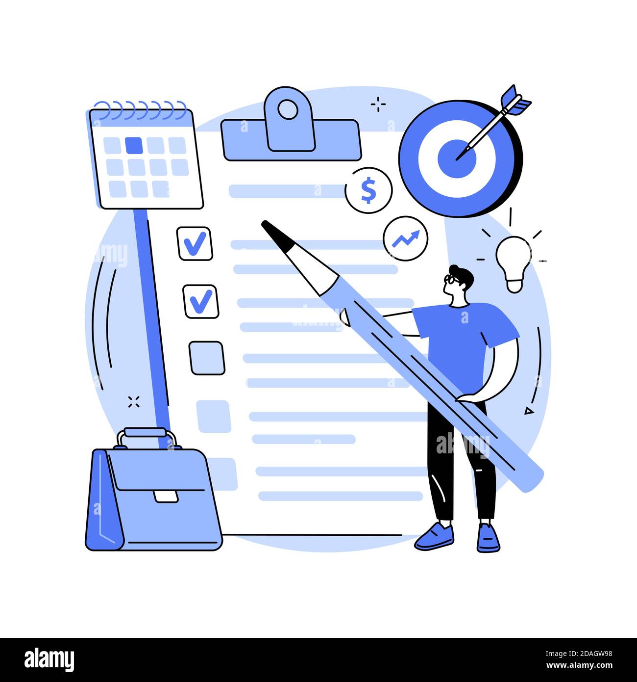 Business plan abstract concept vector illustration Stock Vector Image ...