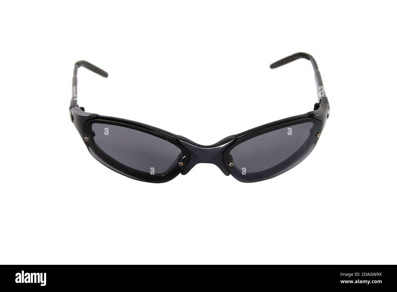 Thin black sunglasses isolated on a white background Stock Photo - Alamy
