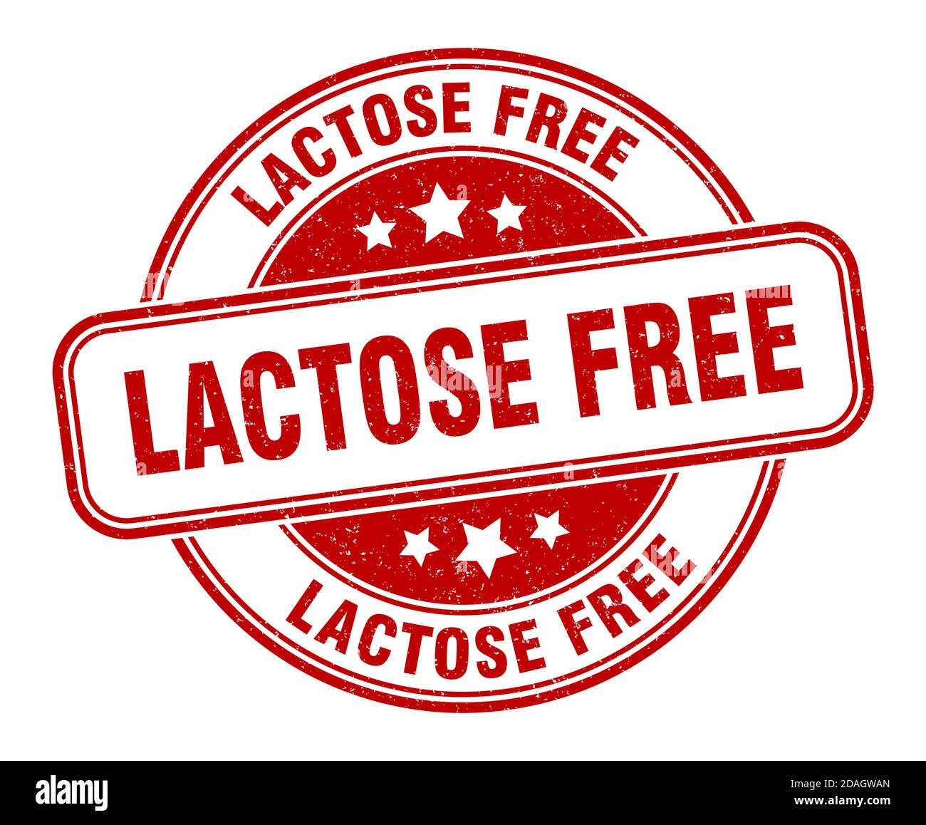 lactose free stamp. lactose free sign. round grunge label Stock Vector ...