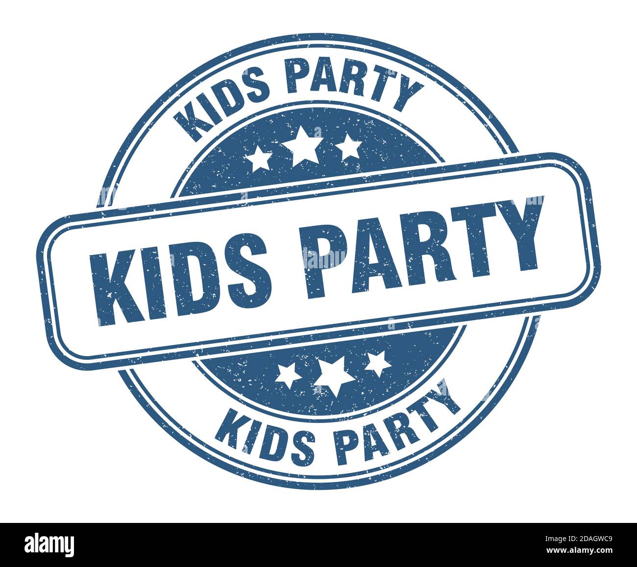 Kids party stamp sign hi-res stock photography and images - Alamy