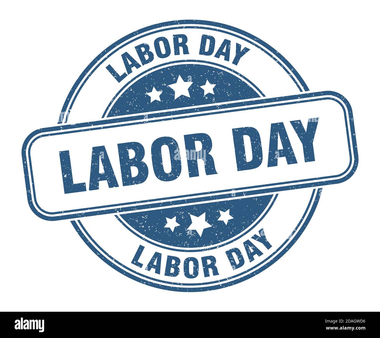 labor day stamp. labor day sign. round grunge label Stock Vector Image ...