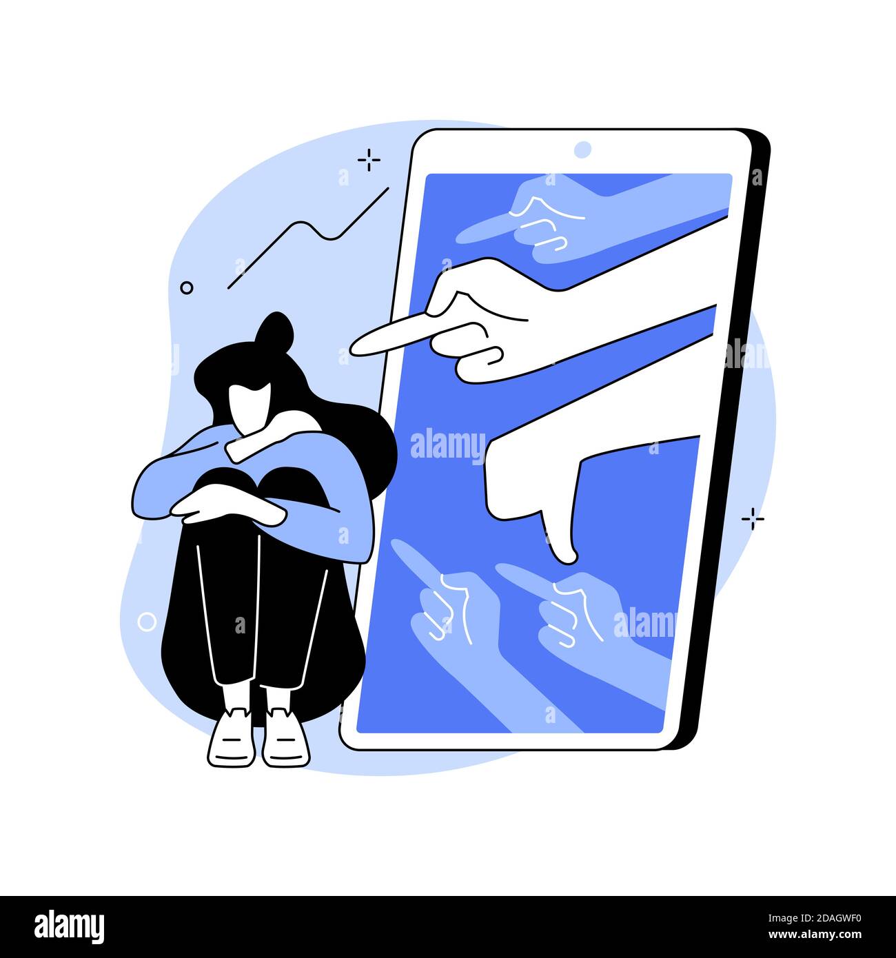 Cyberbullying abstract concept vector illustration Stock Vector Image ...