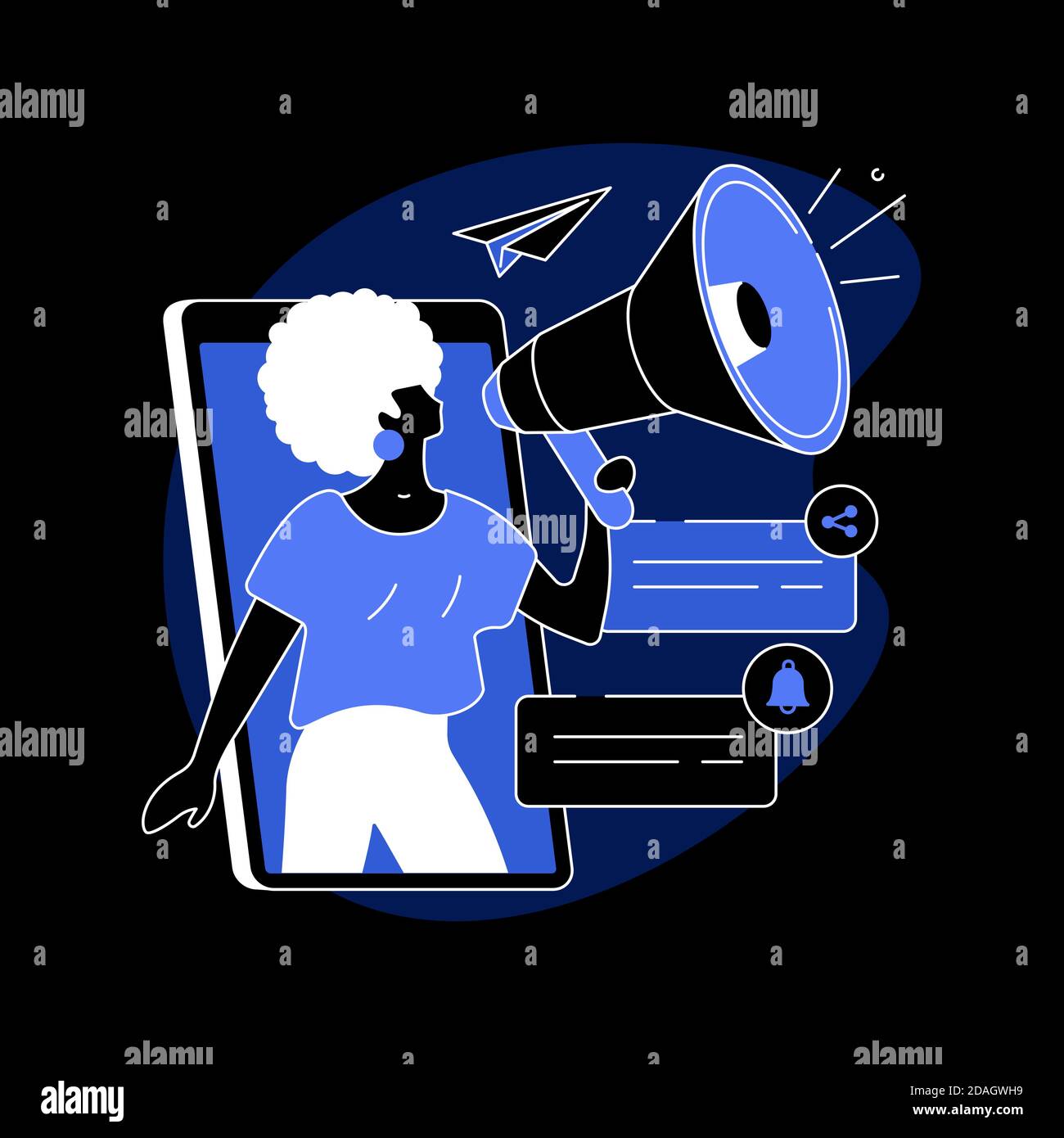 Online activism abstract concept vector illustration Stock Vector Image ...