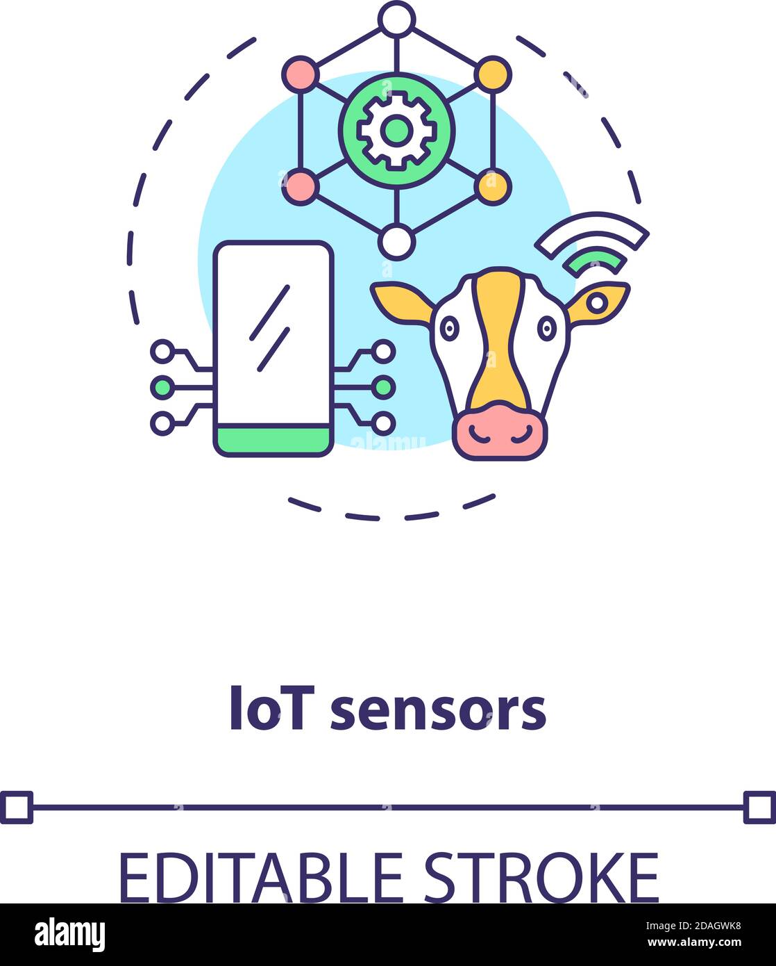 Iot sensors Stock Vector Images - Alamy