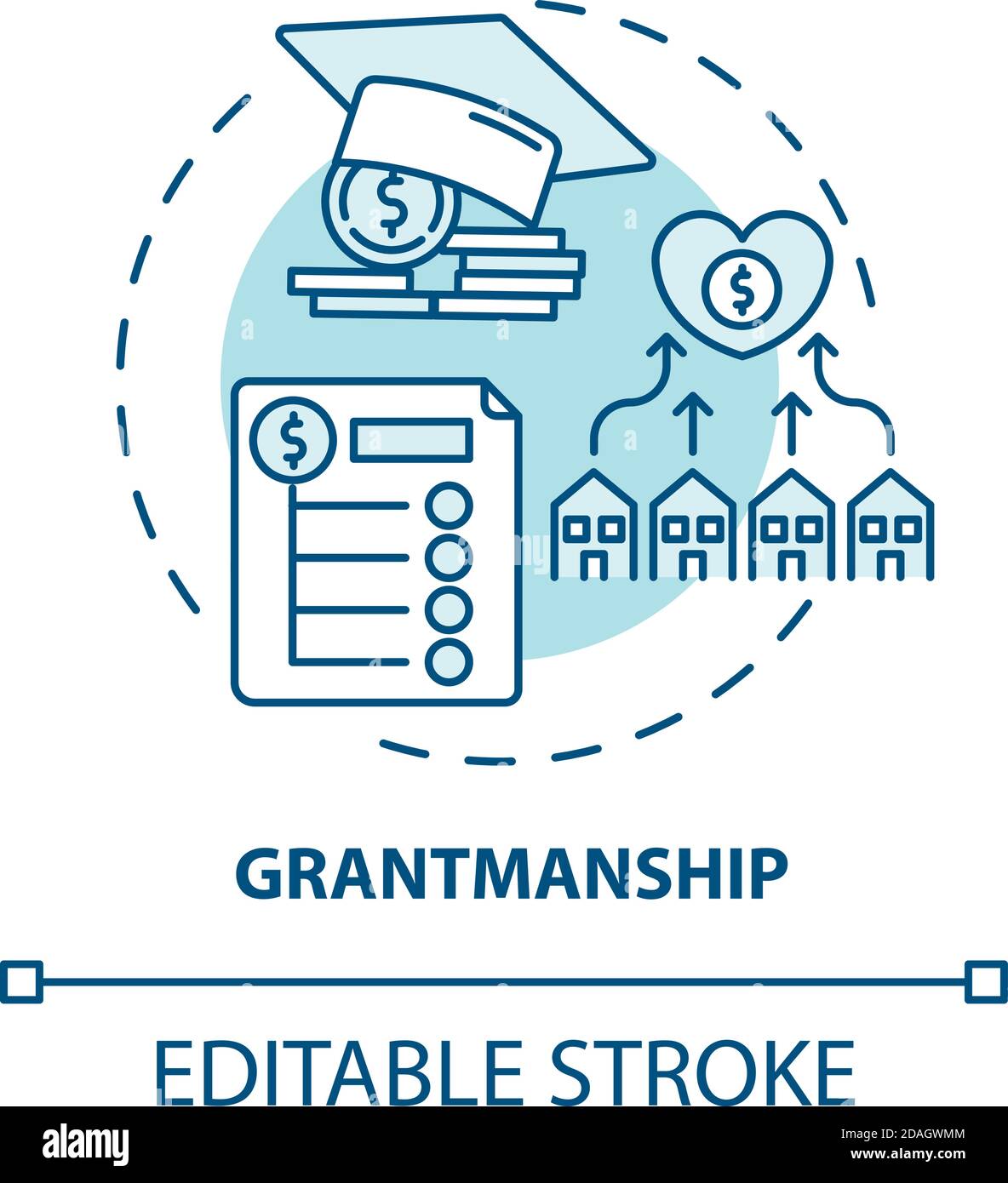 Grantmanship concept icon Stock Vector Image & Art - Alamy