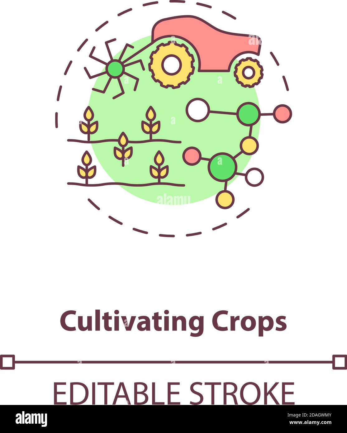 Cultivating crops concept icon Stock Vector Image & Art - Alamy