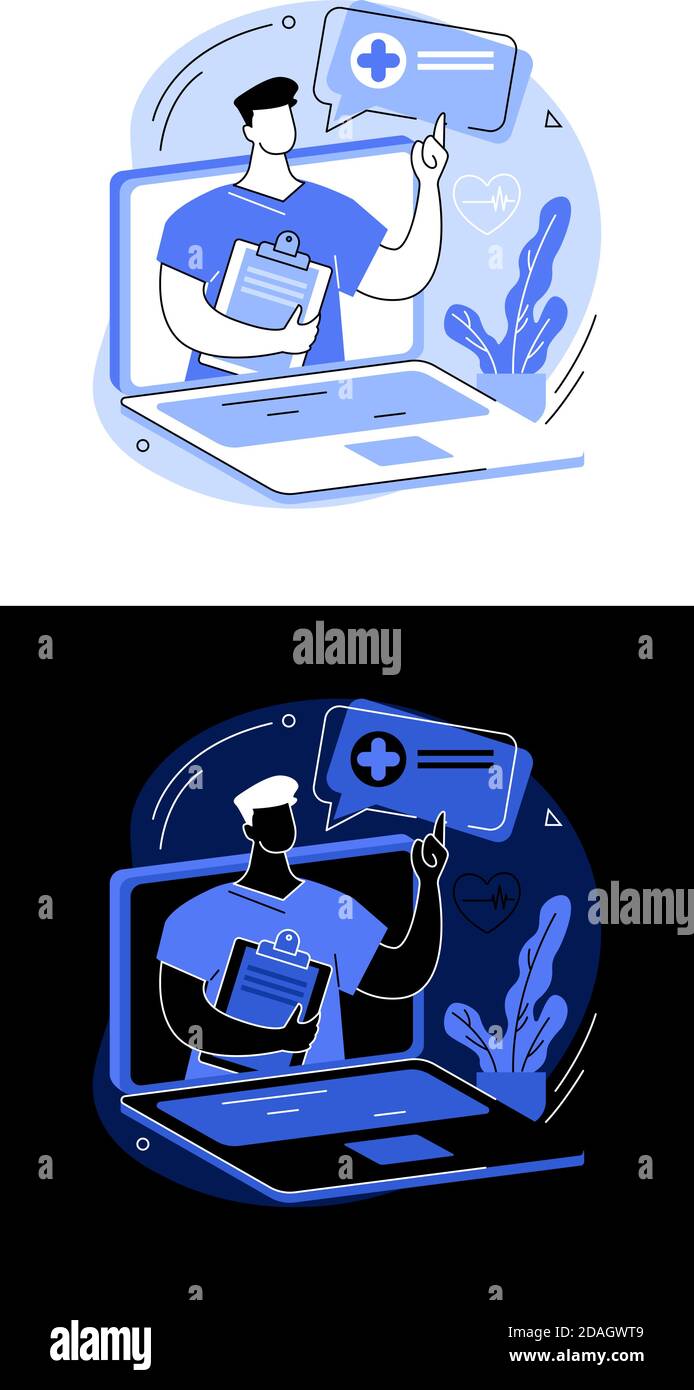 Telehealth abstract concept vector illustration Stock Vector Image ...