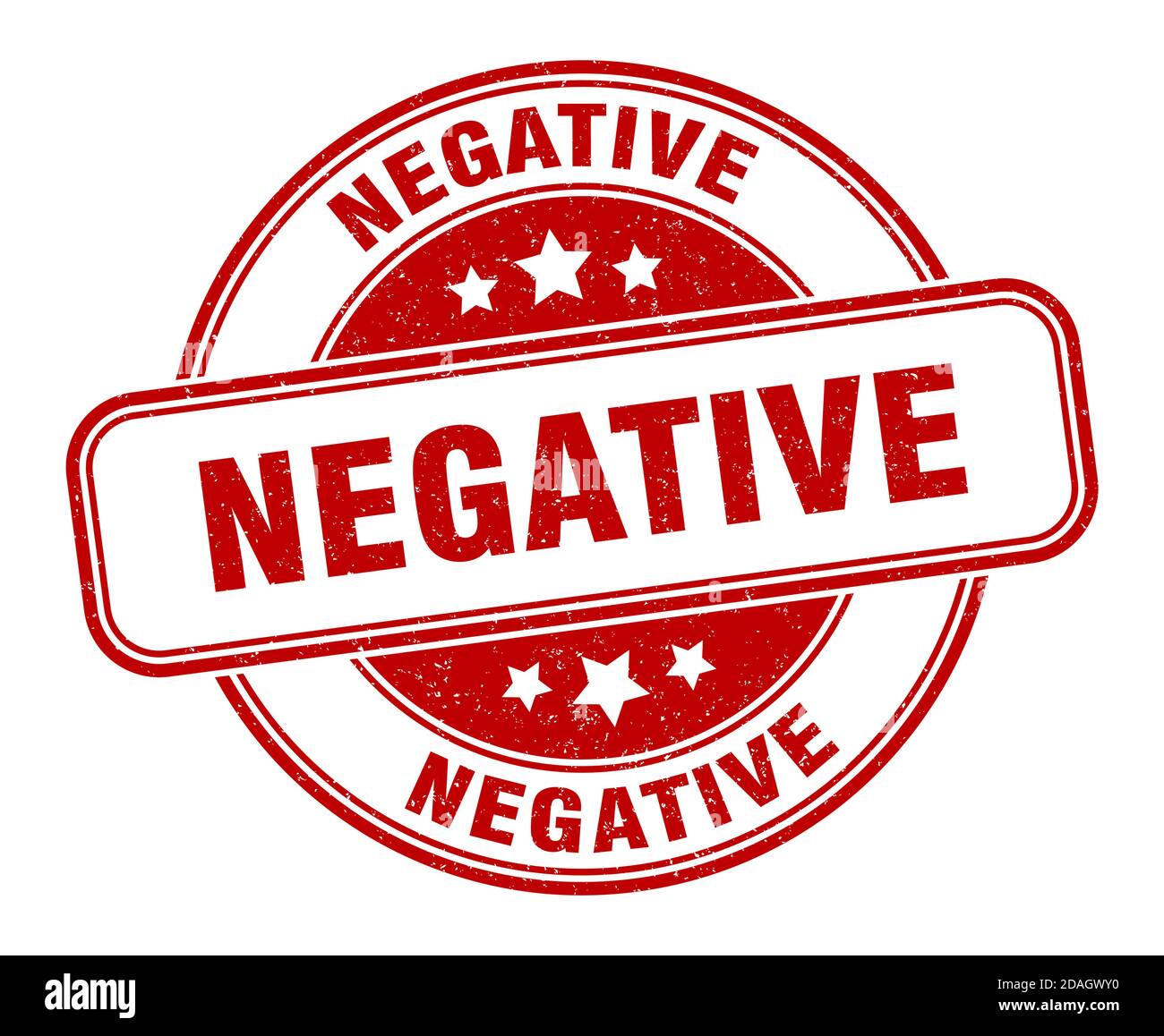 negative stamp. negative sign. round grunge label Stock Vector Image ...