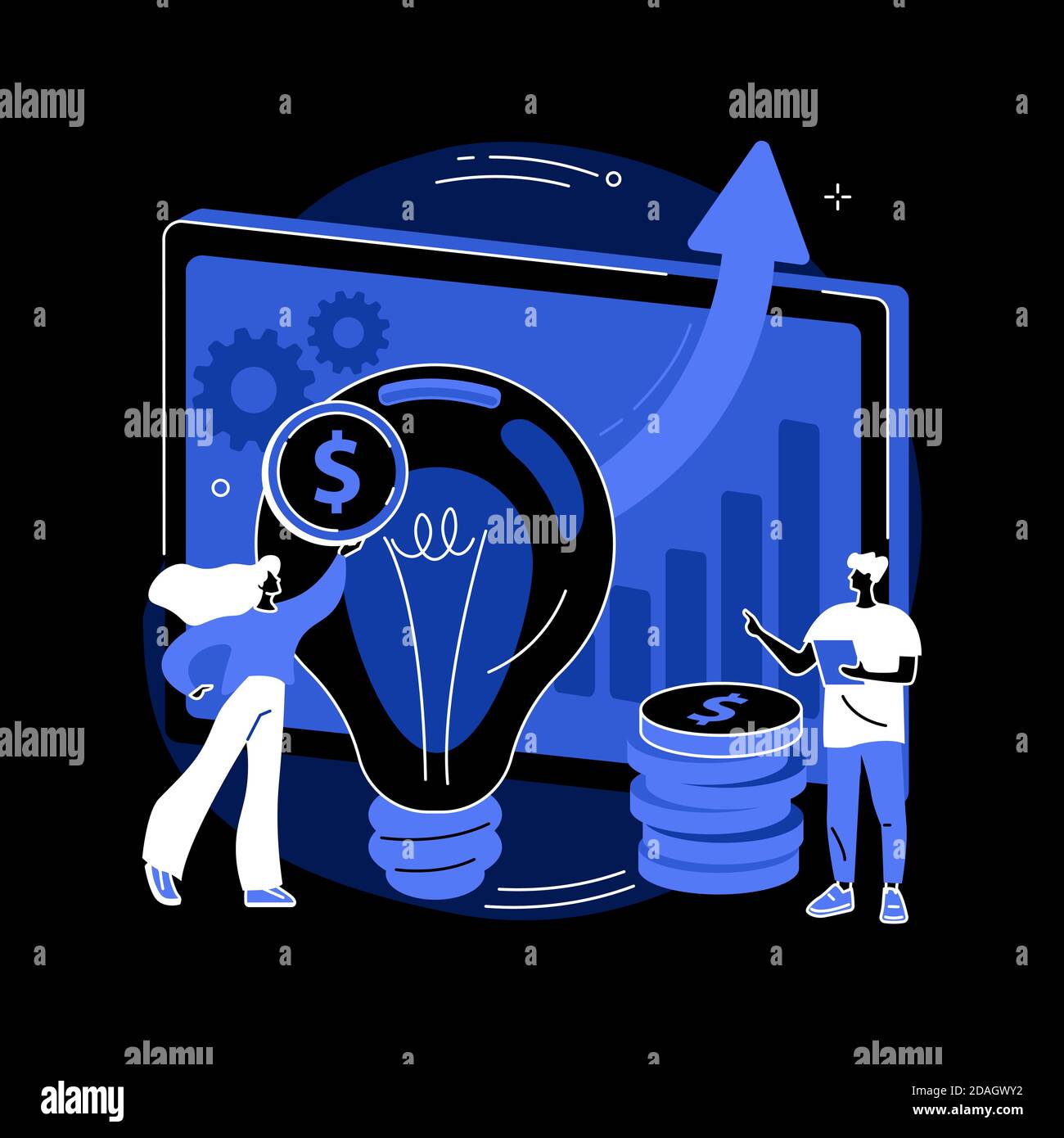 Venture investment abstract concept vector illustration Stock Vector ...