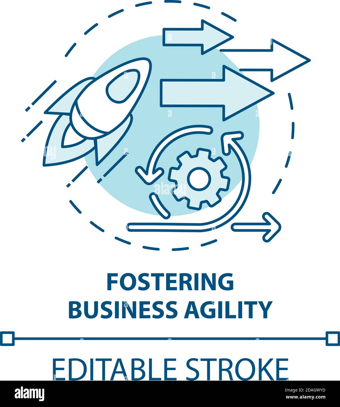 Fostering business agility concept icon Stock Vector Image & Art - Alamy