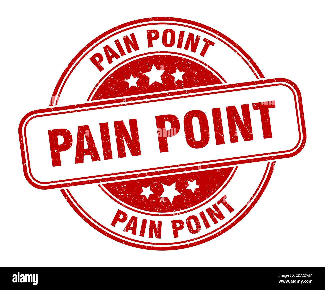pain point stamp. pain point sign. round grunge label Stock Vector ...