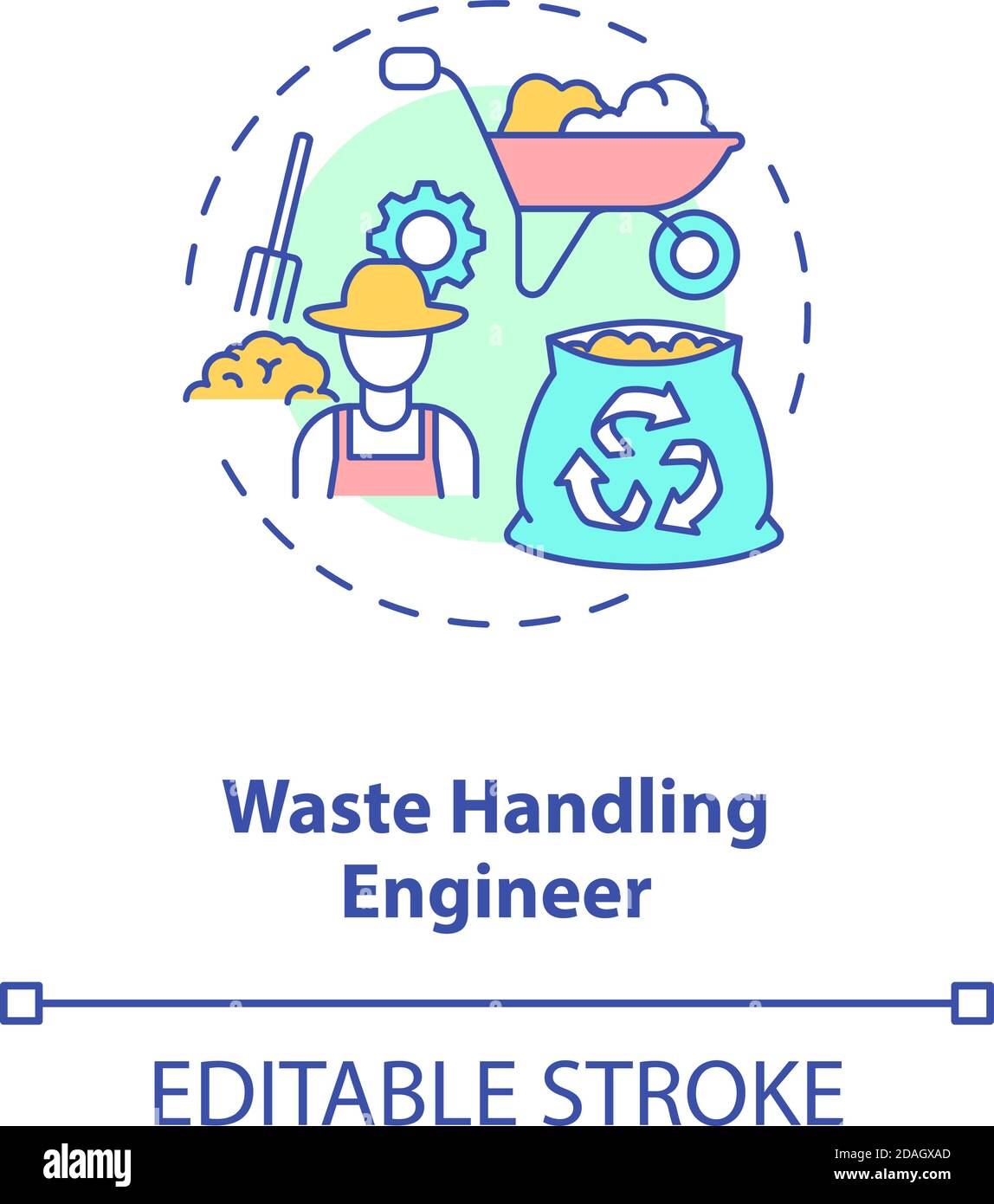 Garbage handling Stock Vector Images - Alamy