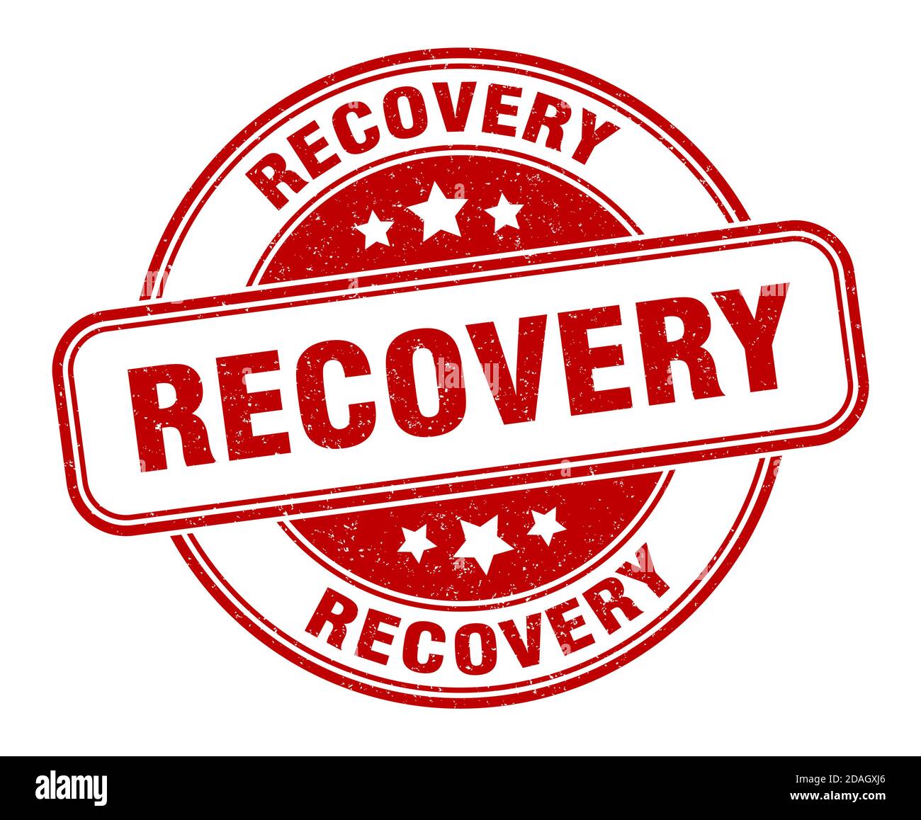 recovery stamp. recovery sign. round grunge label Stock Vector Image ...