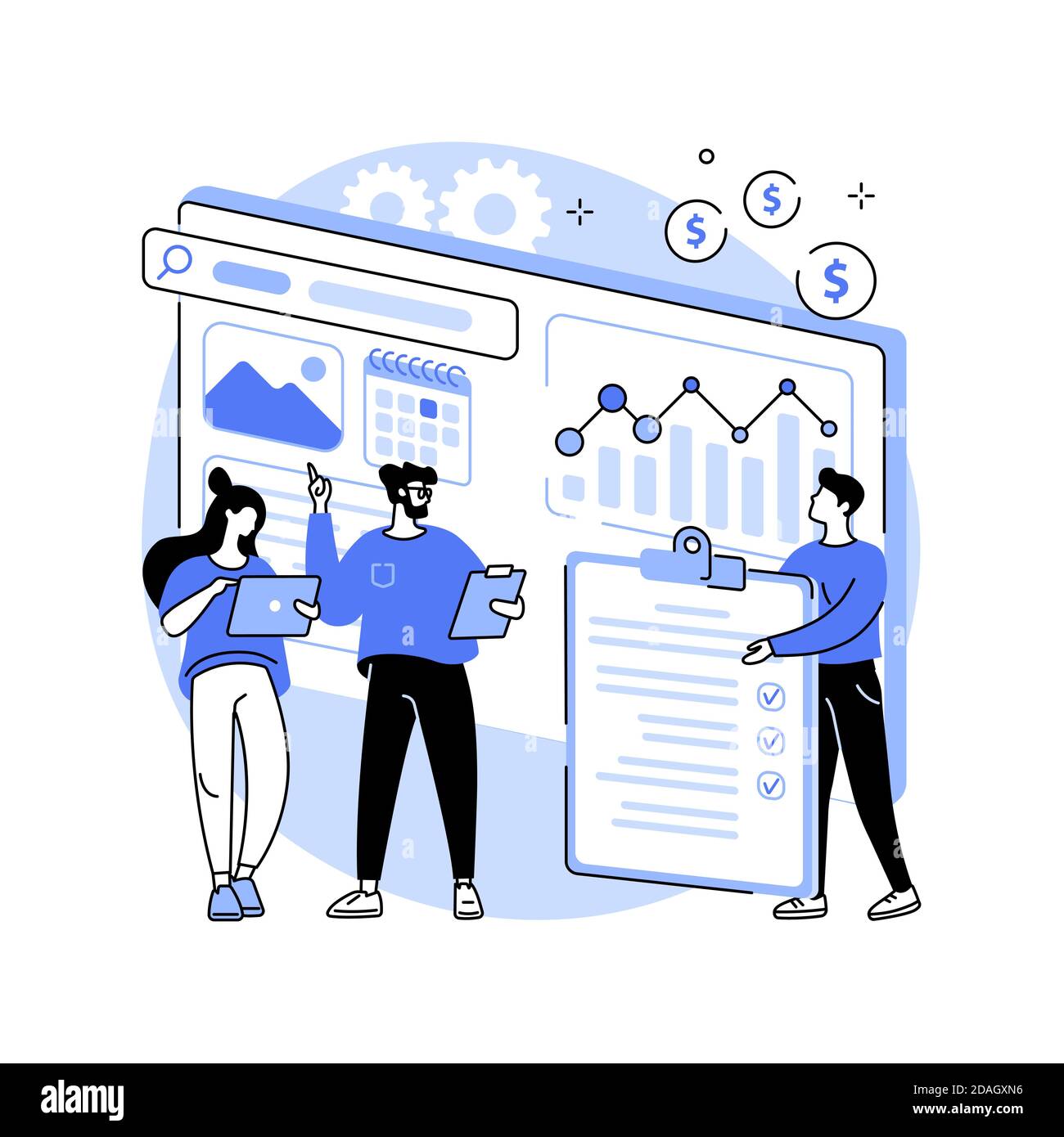 Workflow Abstract Concept Vector Illustration Stock Vector Image And Art Alamy