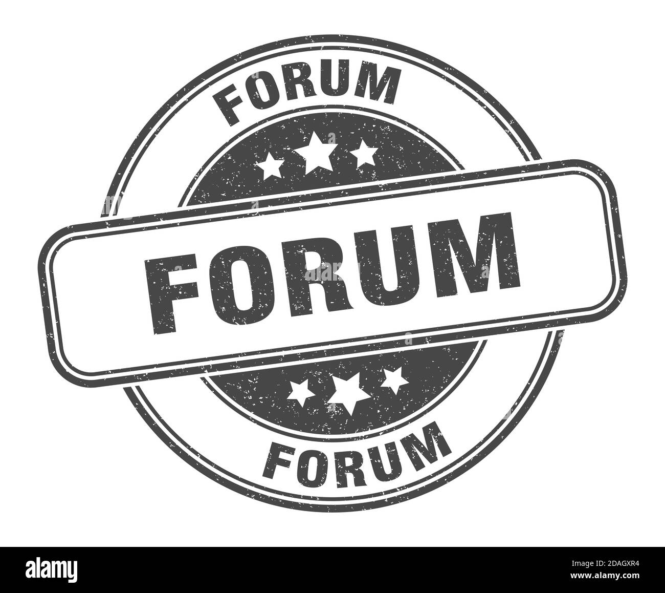 Forum stamp sign round hi-res stock photography and images - Alamy
