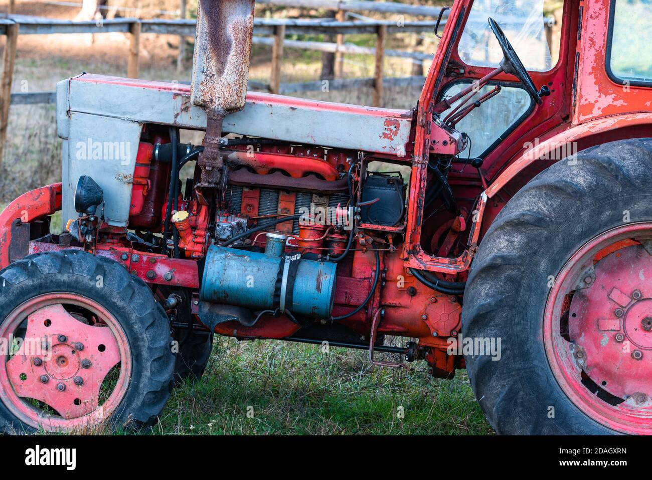 Russian Starting A Diesel Tractor