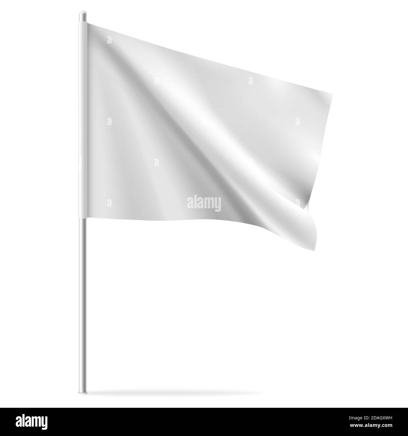 White flag waving surrender Stock Vector Images - Alamy