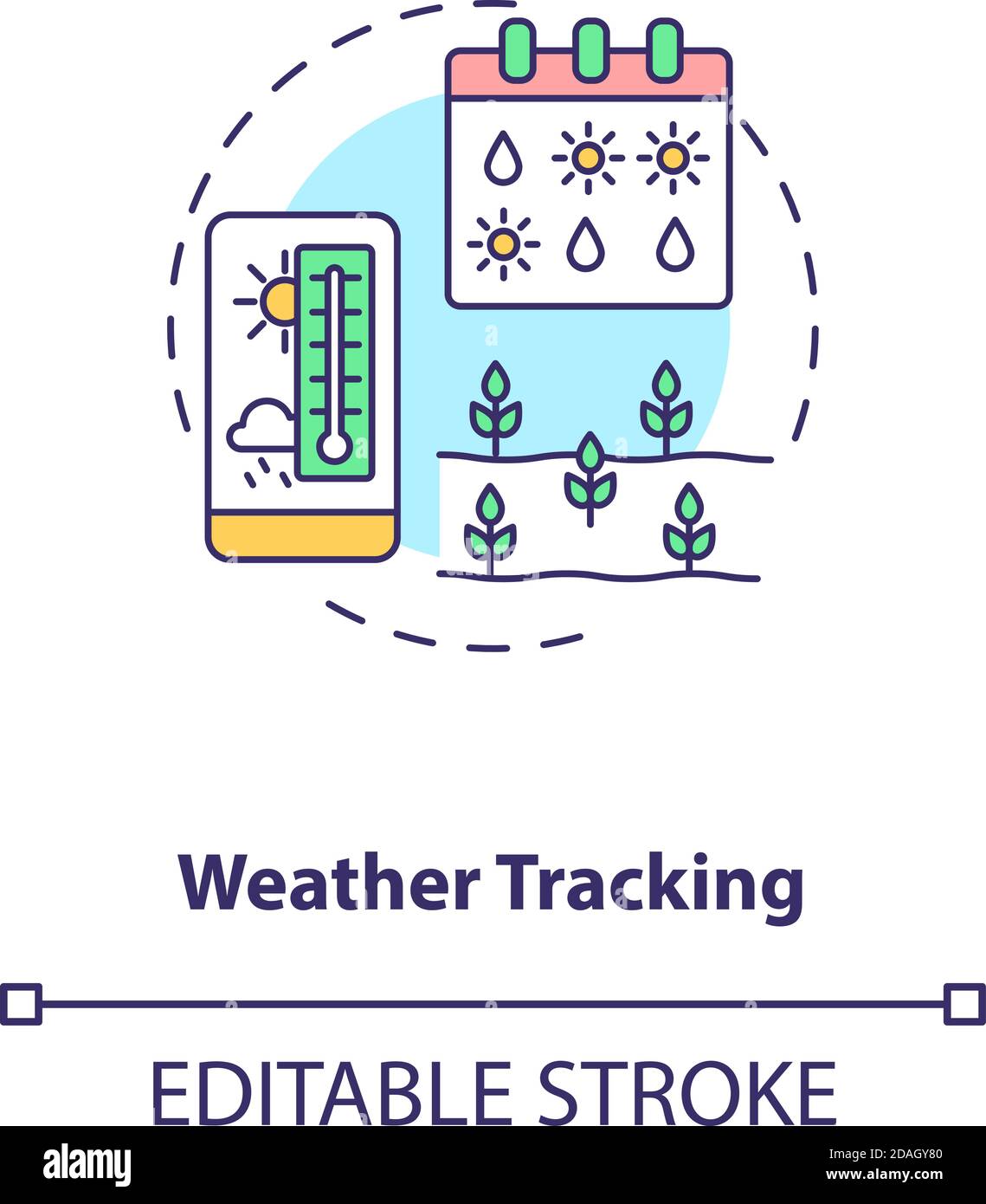 Weather tracking concept icon Stock Vector Image & Art - Alamy