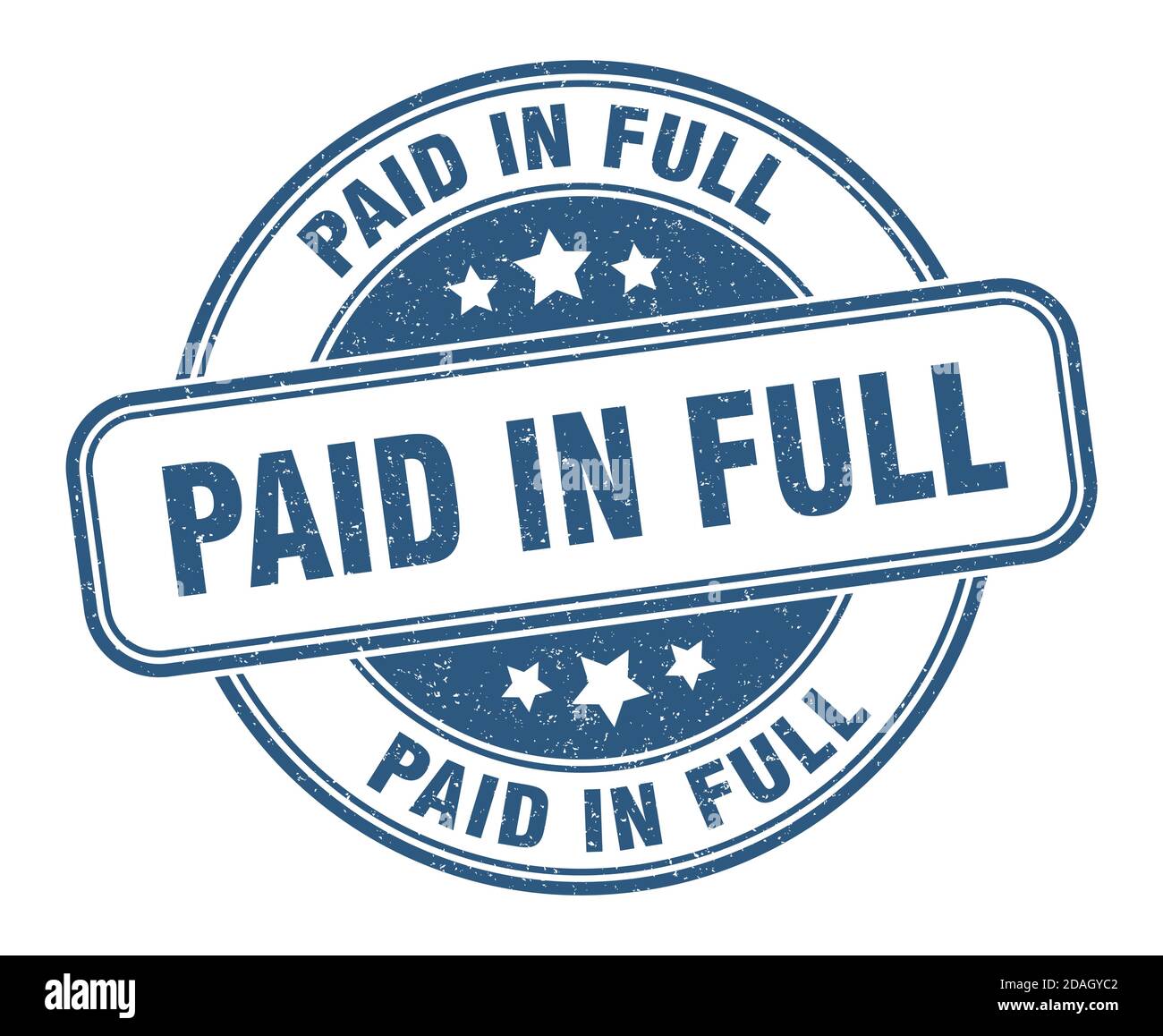 paid in full stamp. paid in full sign. round grunge label Stock Vector ...