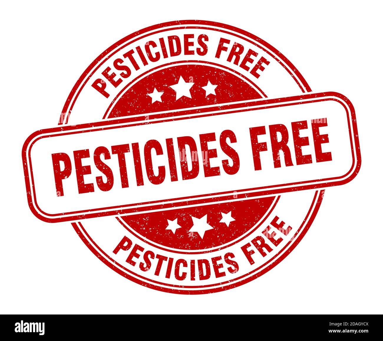 pesticides free stamp. pesticides free sign. round grunge label Stock ...