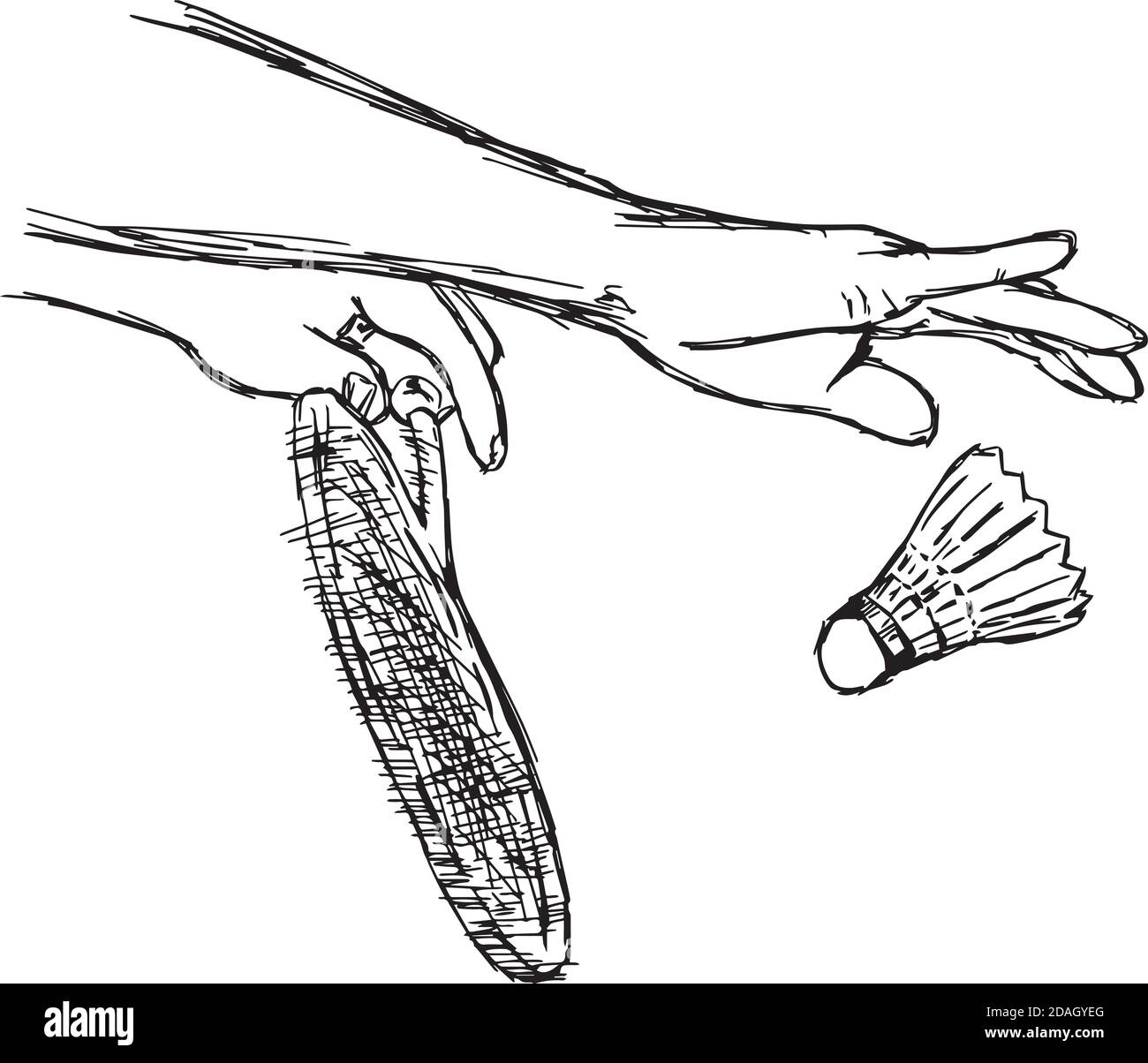 illustration vector doodle hand drawn sketch of closeup hand of closeup ...