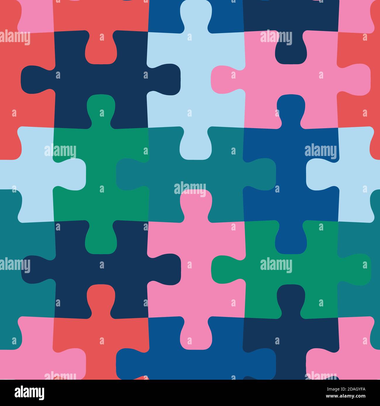 Jigsaw puzzle pieces children's Stock Vector Images - Alamy