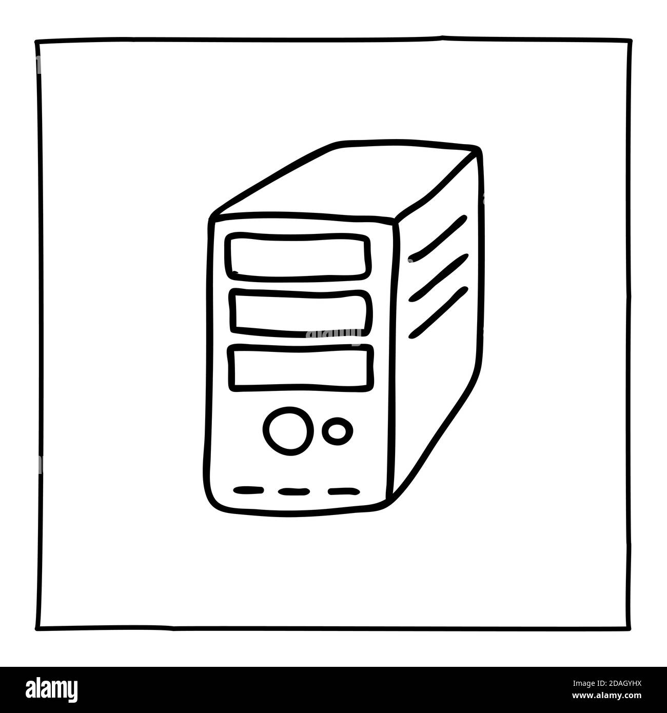 Cpu Clip Art Black And White