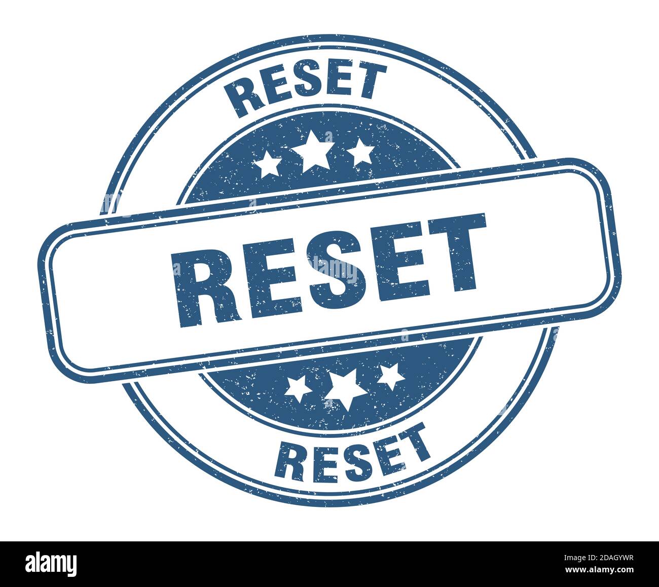 reset stamp. reset sign. round grunge label Stock Vector Image & Art ...