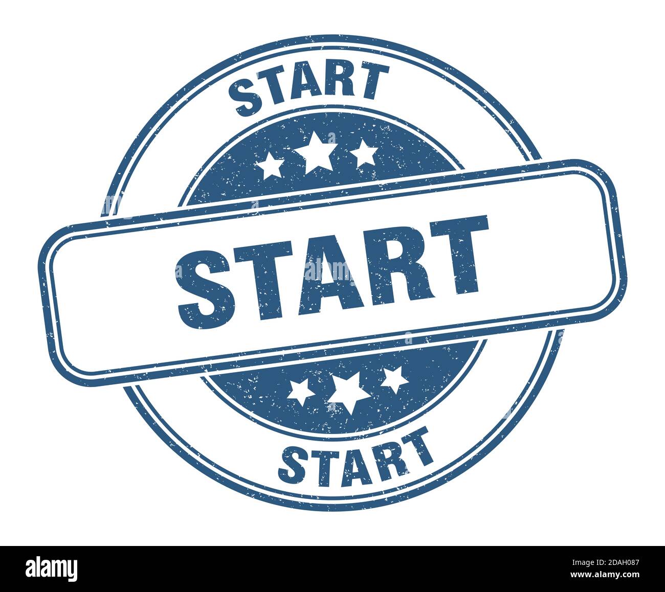 start stamp. start sign. round grunge label Stock Vector Image & Art ...