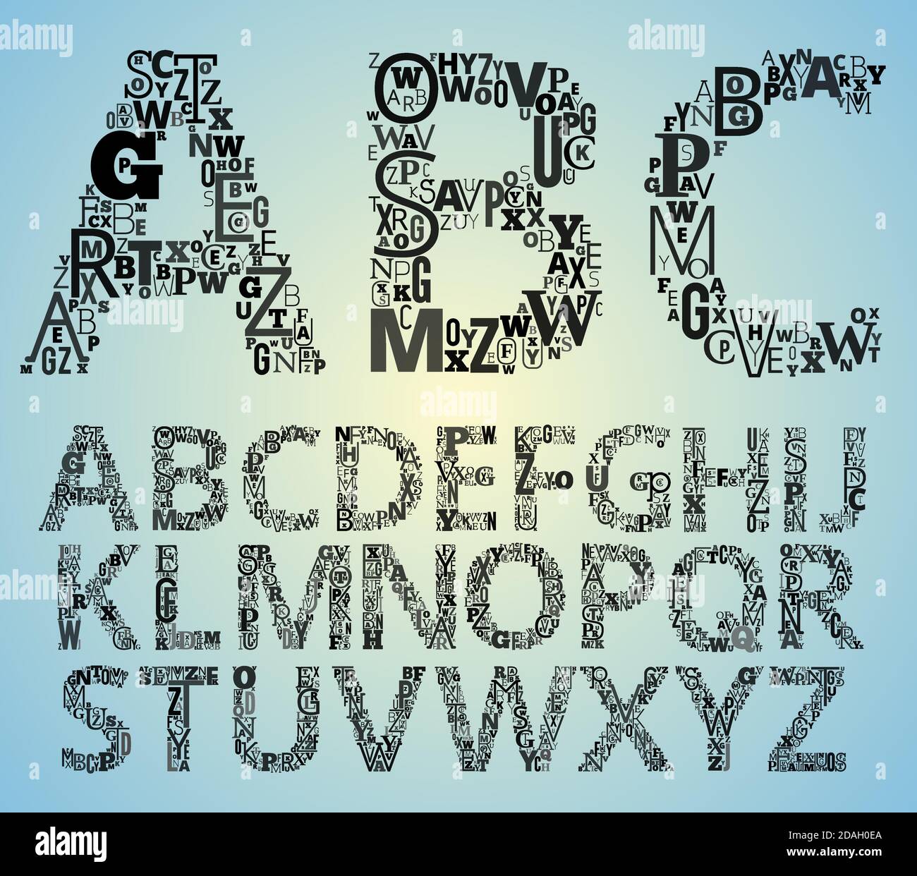 ABC vector typeset Stock Vector Image & Art - Alamy