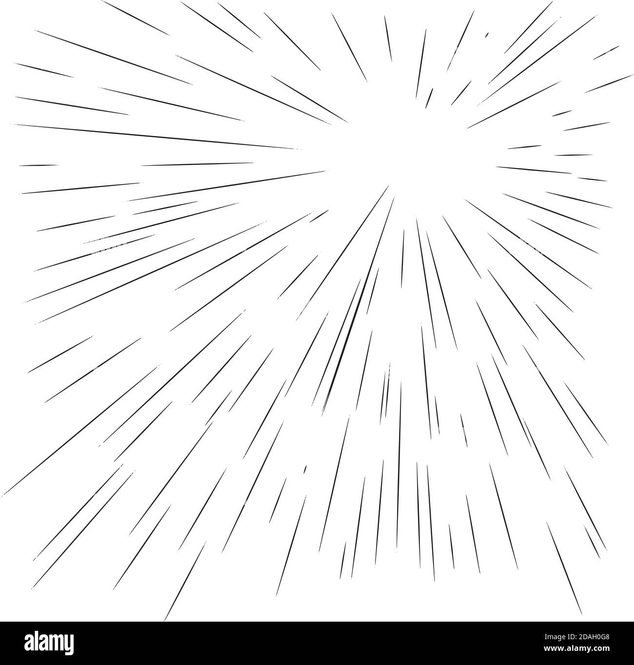 illustration vector abstract background with radial starburst lines ...