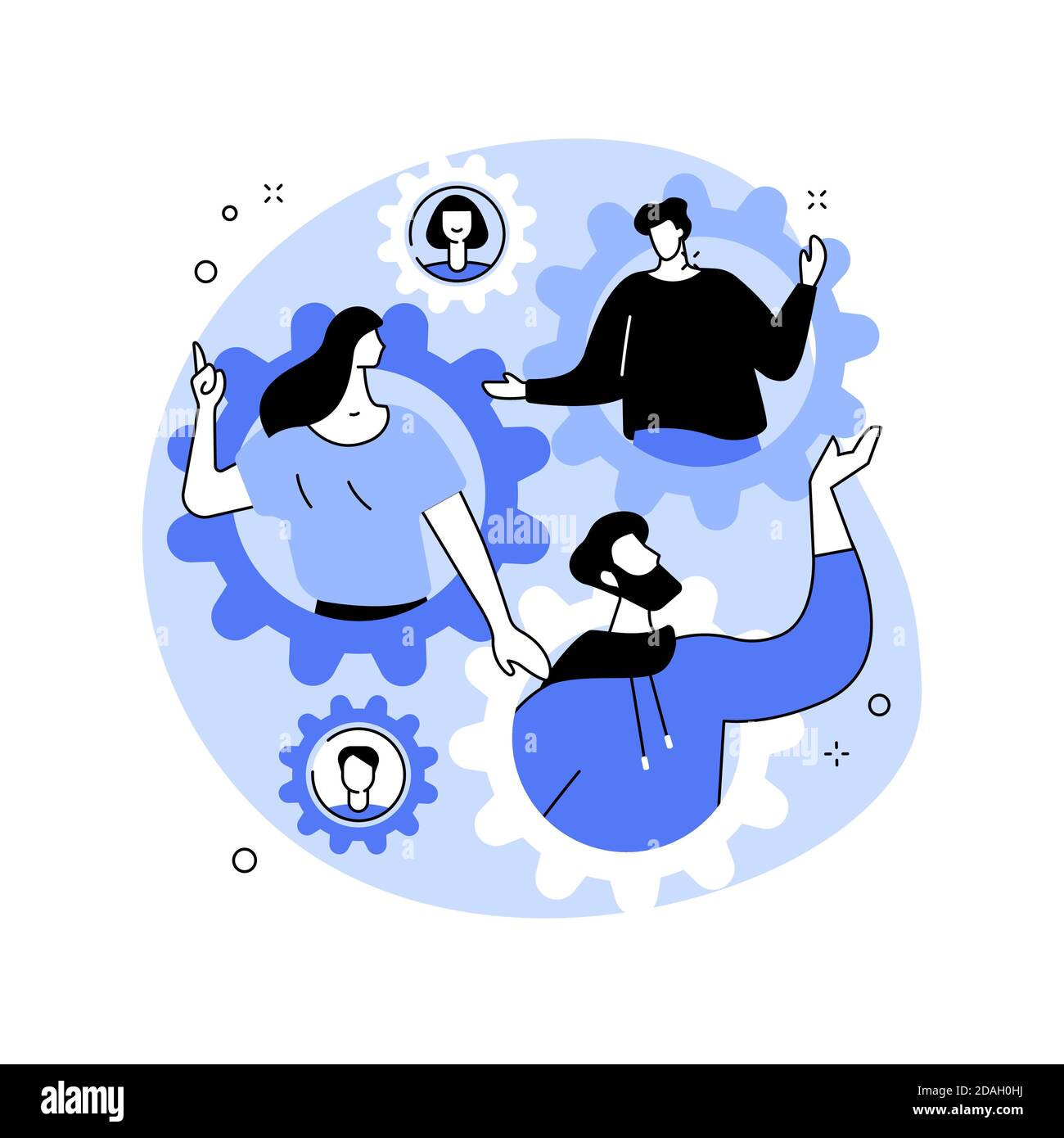 Social role abstract concept vector illustration Stock Vector Image ...