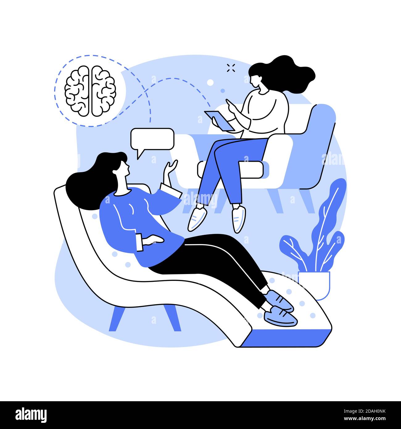 Psychotherapy abstract concept vector illustration Stock Vector Image ...