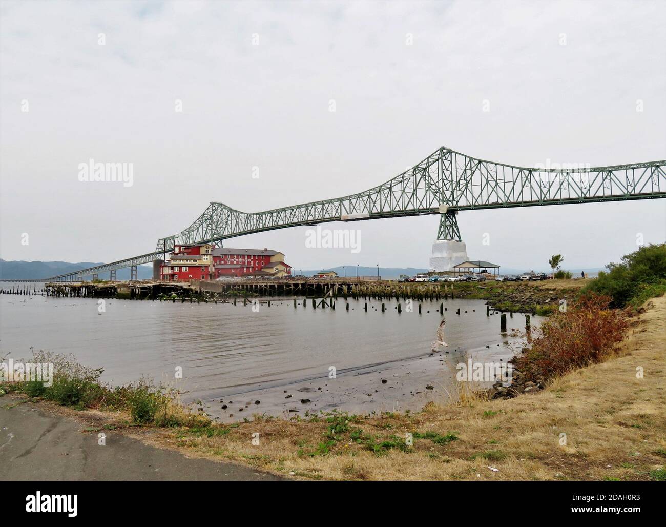 Astoria-Megler Bridge, a steel cantilever through truss bridge spanning ...