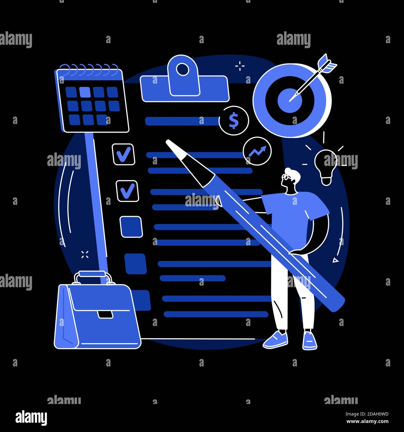 Business plan abstract concept vector illustration Stock Vector Image ...