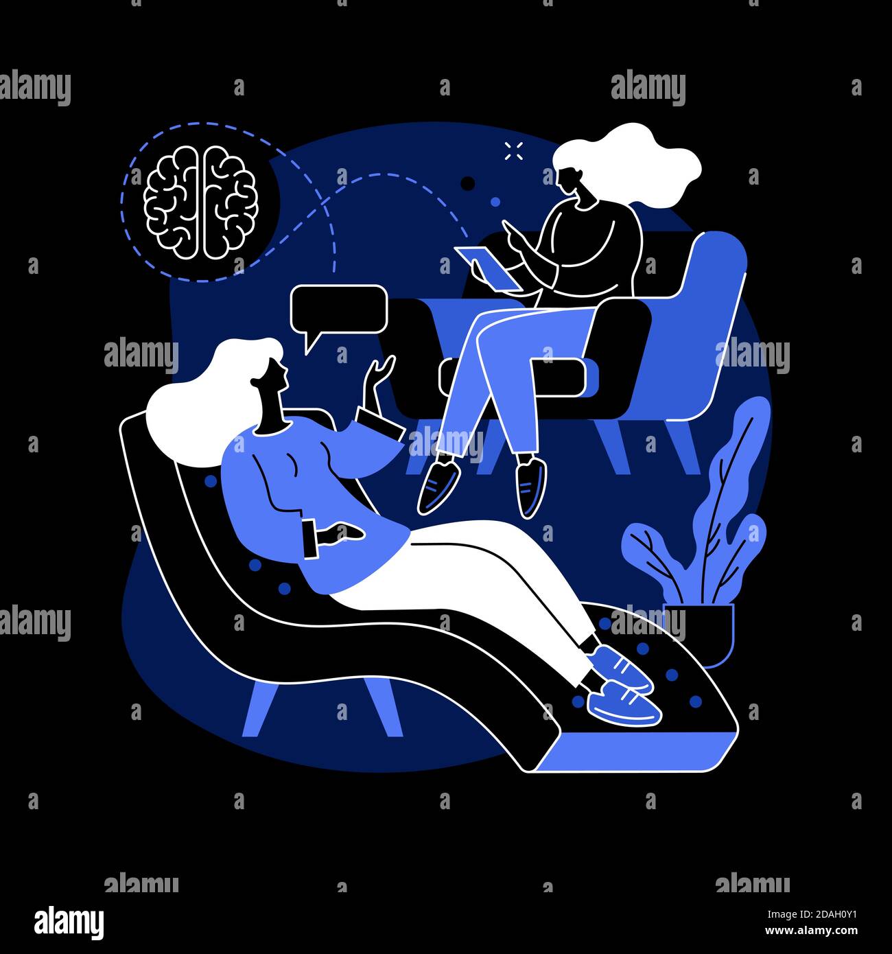 Psychotherapy abstract concept vector illustration Stock Vector Image ...