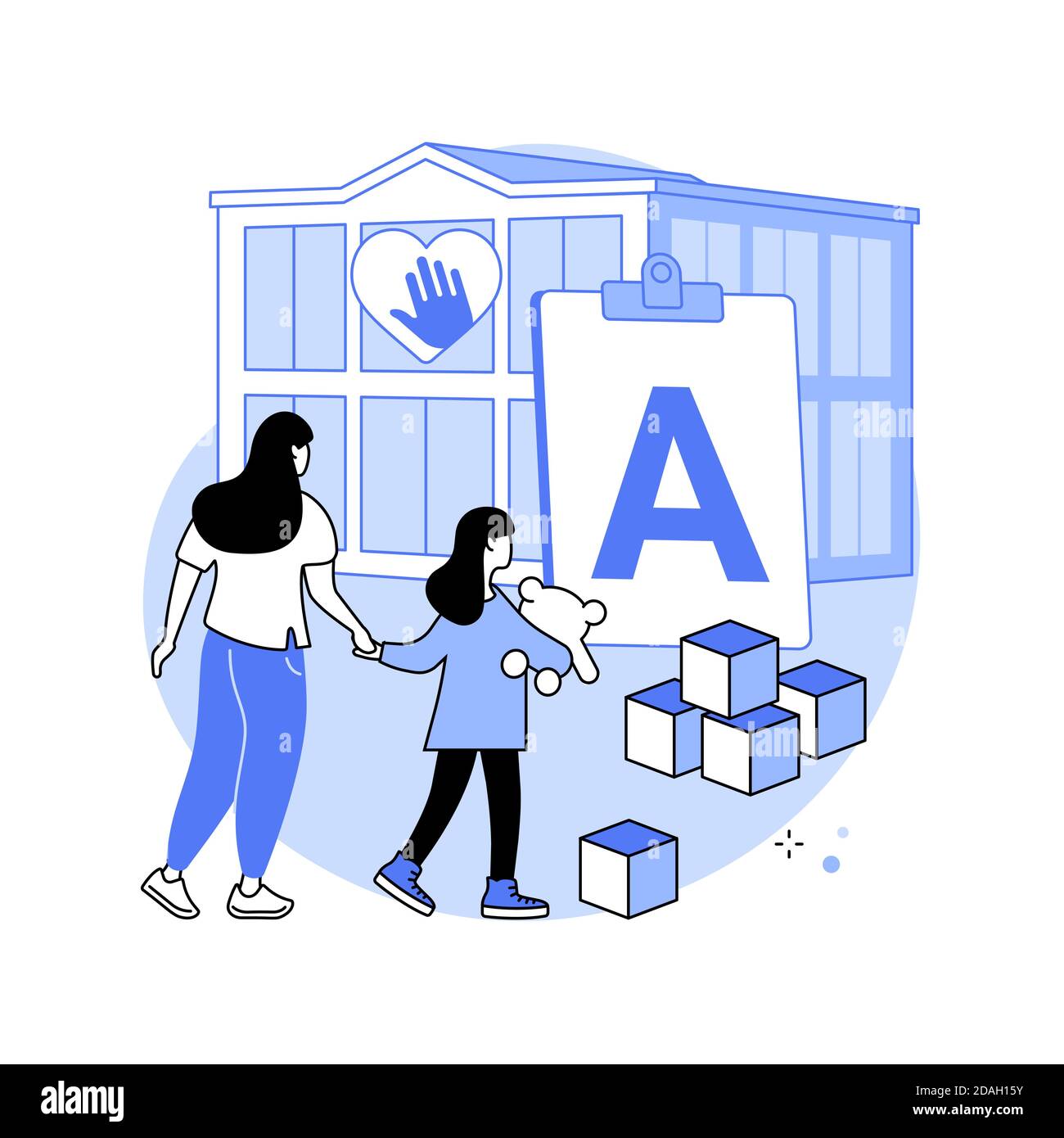 Autism center abstract concept vector illustration Stock Vector Image ...