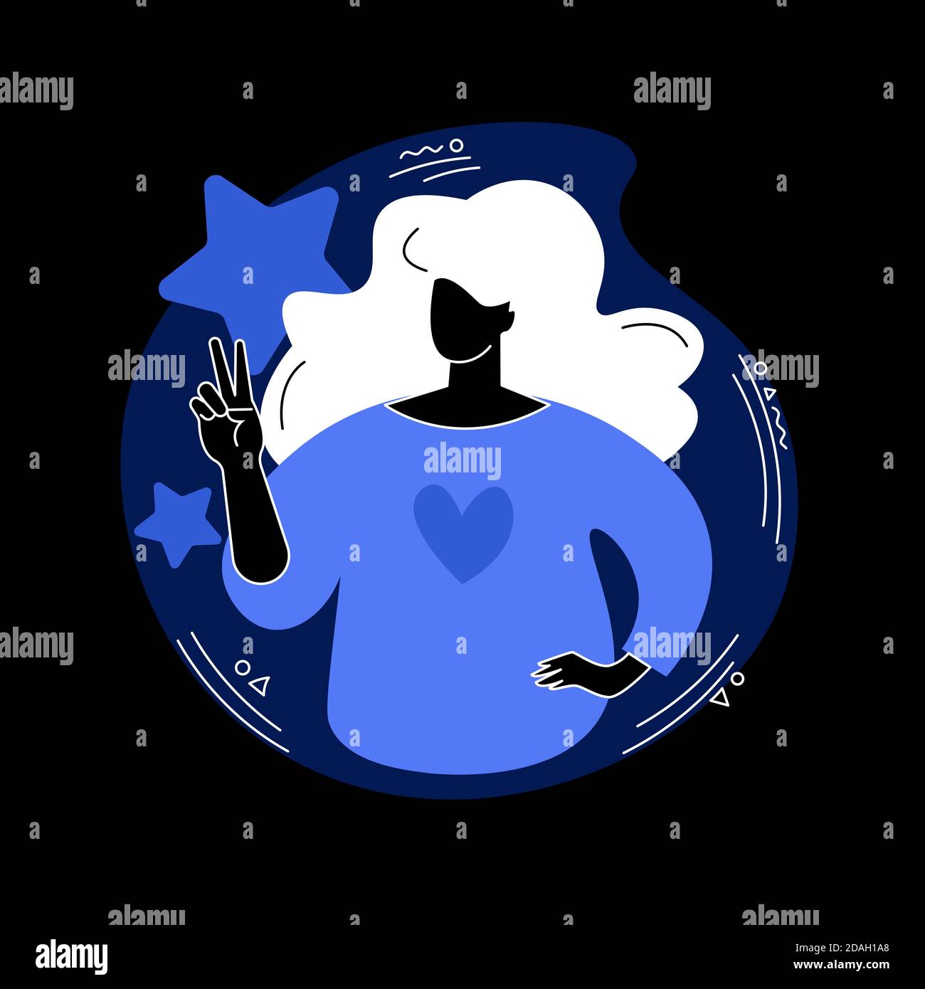 Self-image abstract concept vector illustration Stock Vector Image ...