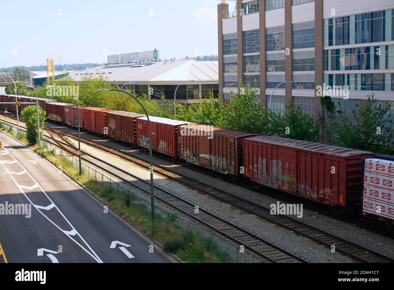 Box cars train hi-res stock photography and images - Alamy