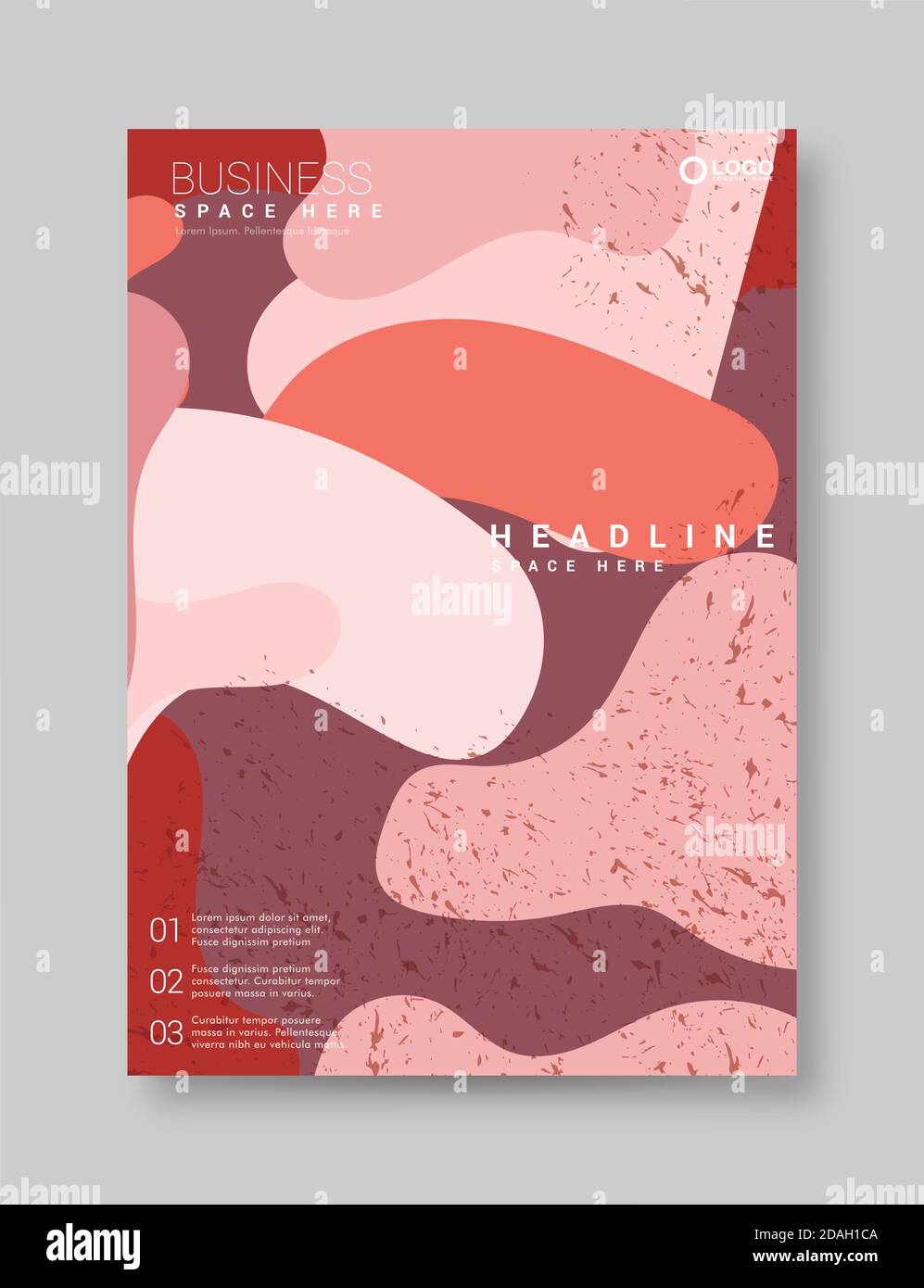 Hand drawn texture posters. Abstract doodle banners with modern trendy ...