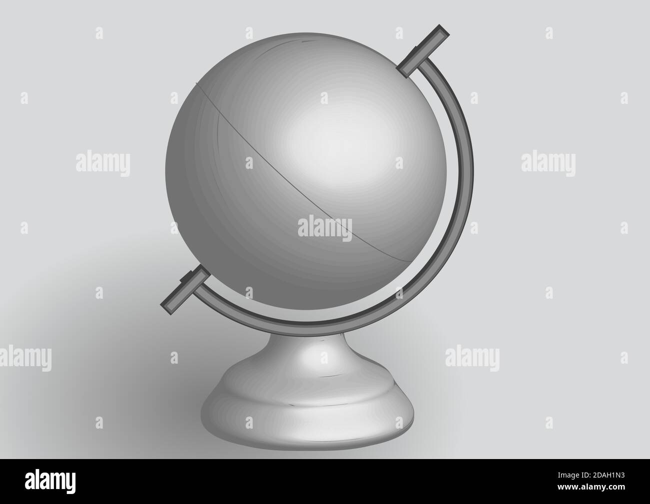 white globe. Empty world globe on a stand Stock Vector Image & Art - Alamy