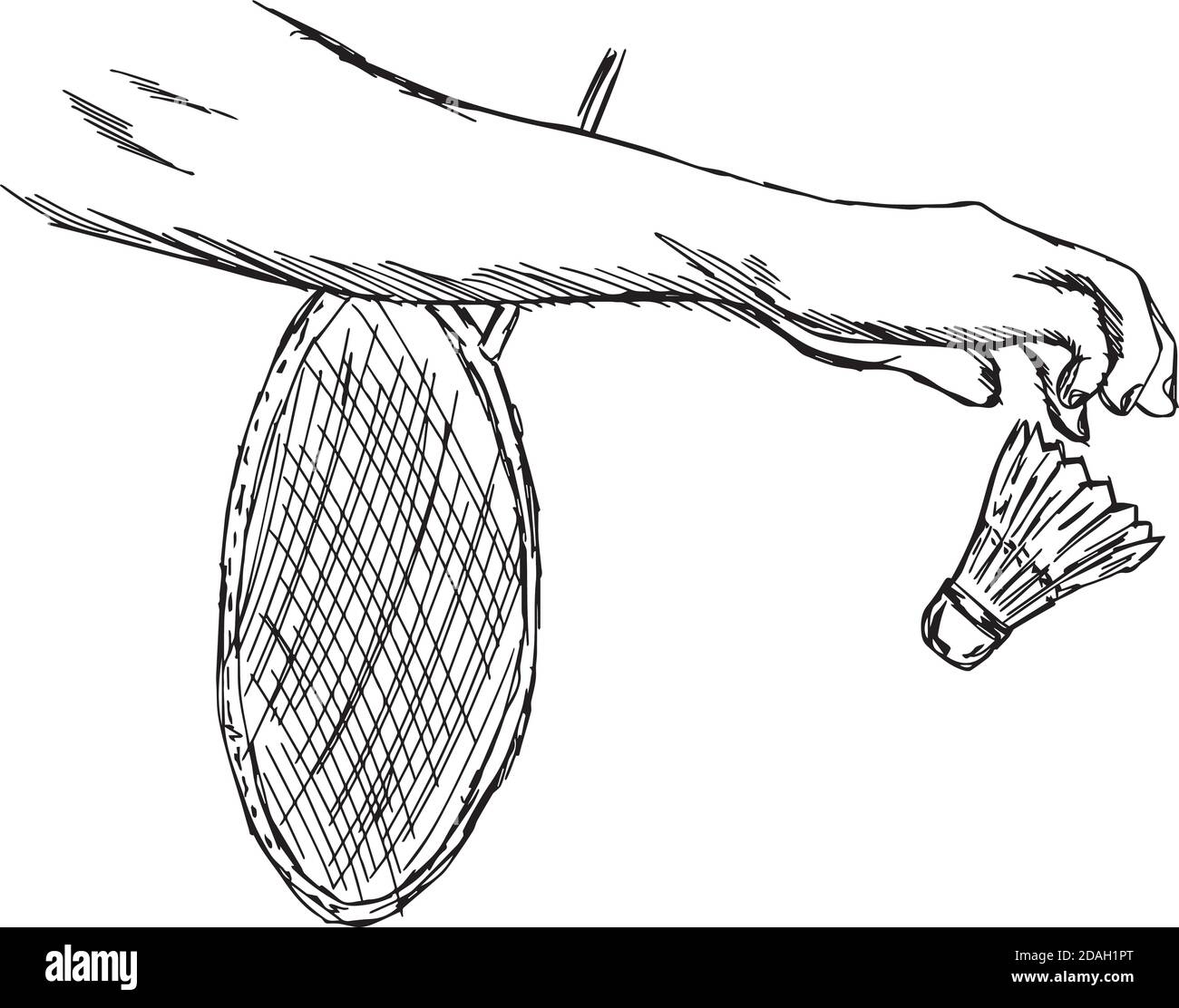 illustration vector doodle hand drawn sketch of closeup hand of ...