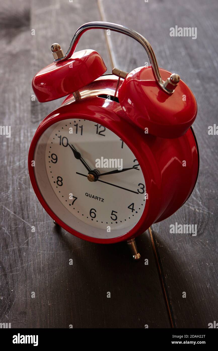 A studio photo of an alarm clock Stock Photo - Alamy