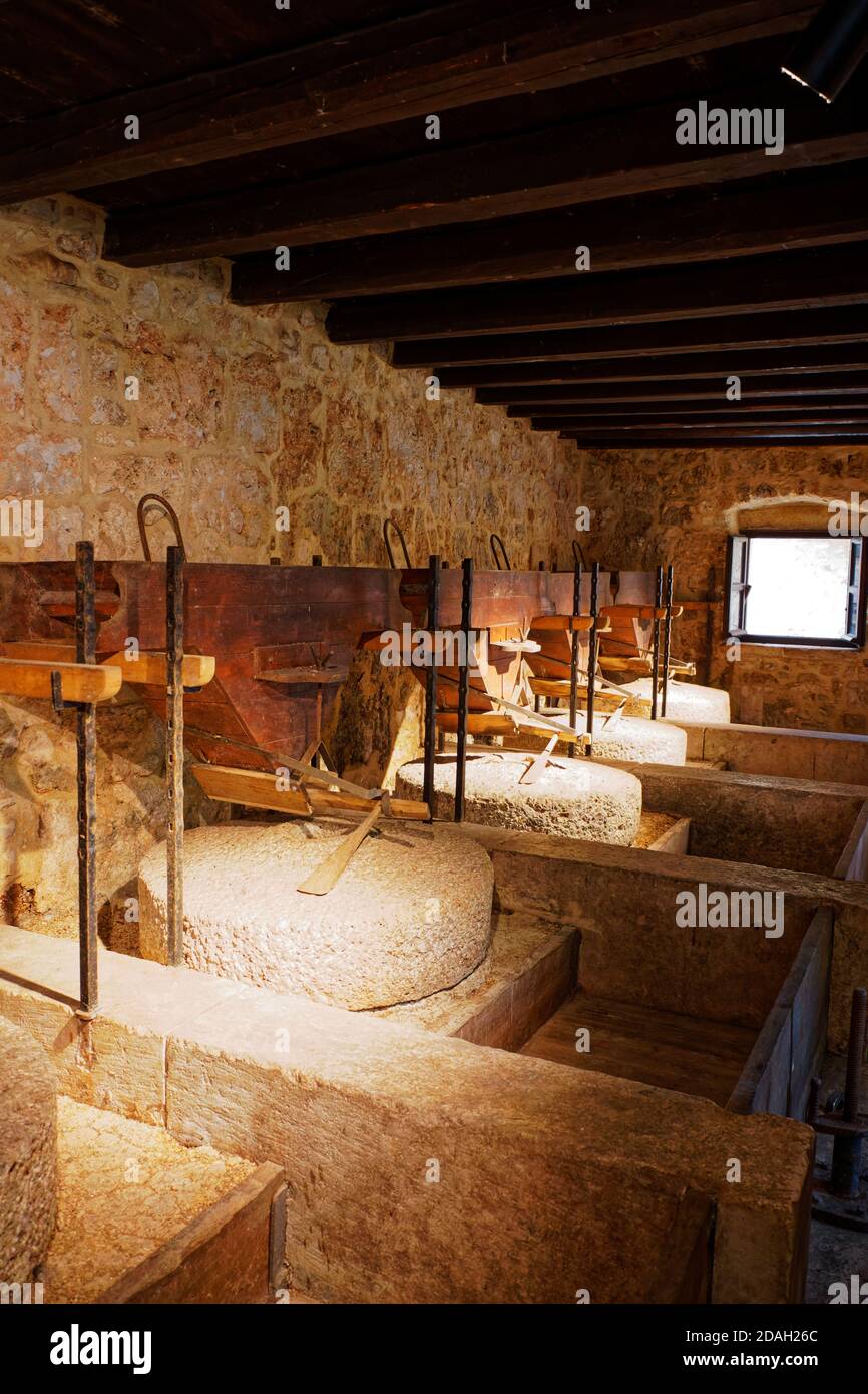 Water mill inside hi-res stock photography and images - Alamy