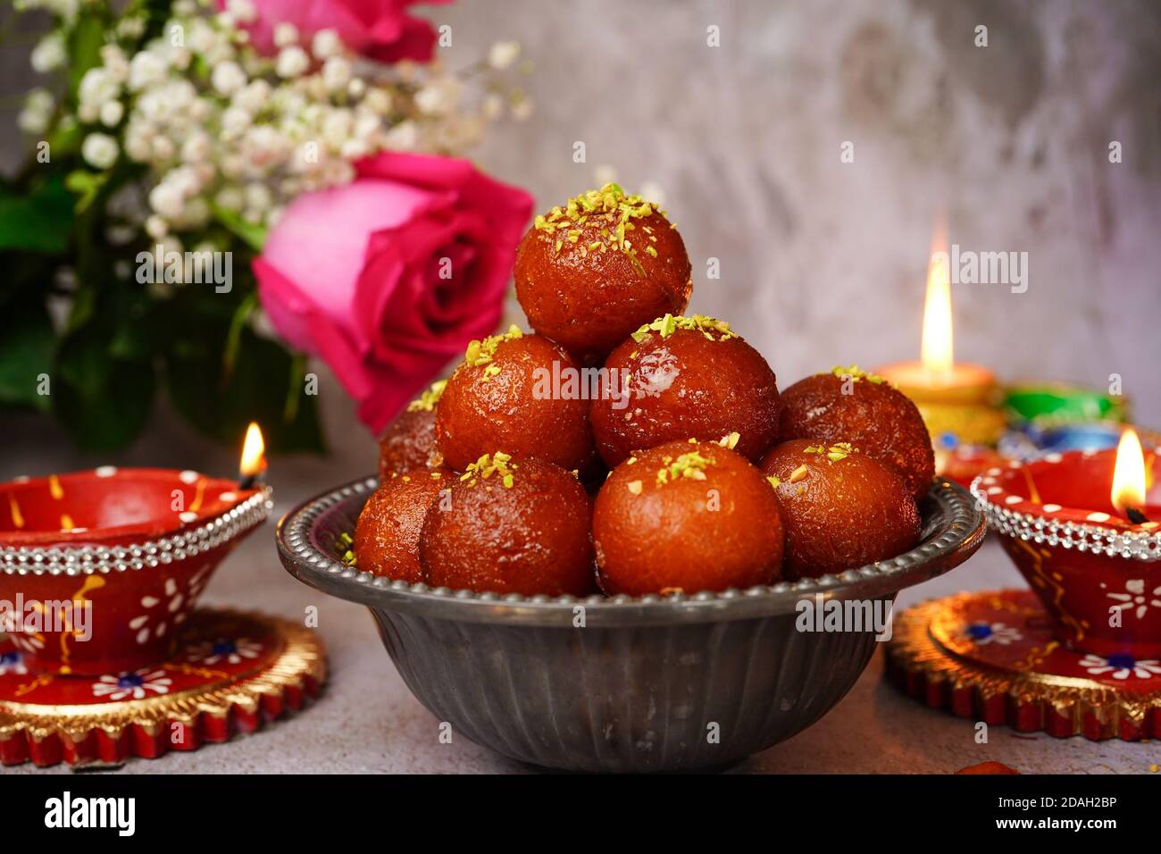 Homemade Gulab Jamun/ Diwali sweets, selective focus Stock Photo - Alamy